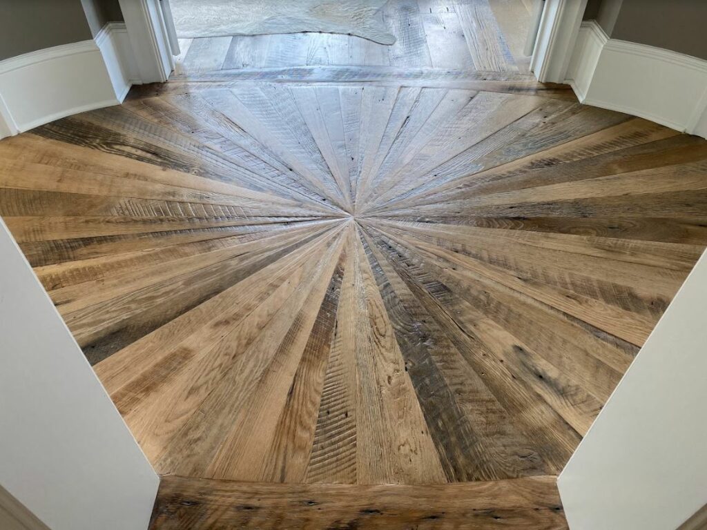 Original Face Skip Planed White Oak Flooring - Southend Reclaimed