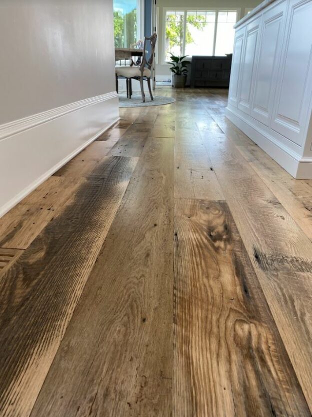 Original Face Skip Planed White Oak Flooring - Southend Reclaimed