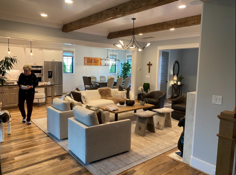 Customer Spotlight: Reclaimed Flooring + Beams in Remodel